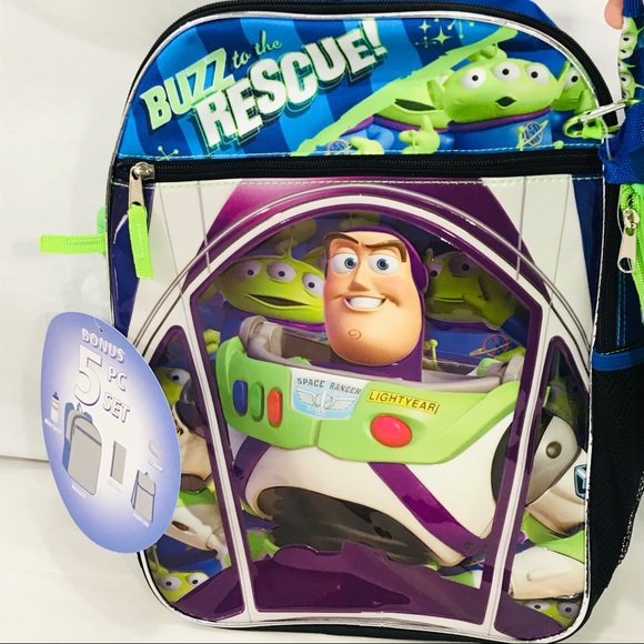 Disney | Accessories | Disney Toy Story 4 Buzz Light Year Backpack Blue ...